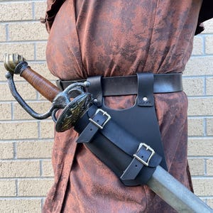 Adjustable Leather Sword Frog (made to Order) - Etsy