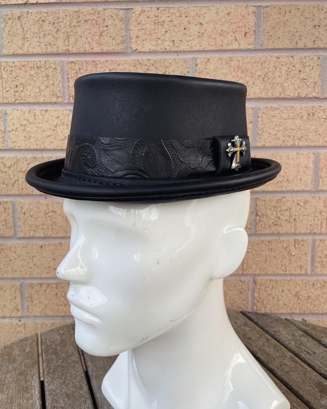Leather Pork Pie Hat (made to Order) - Etsy