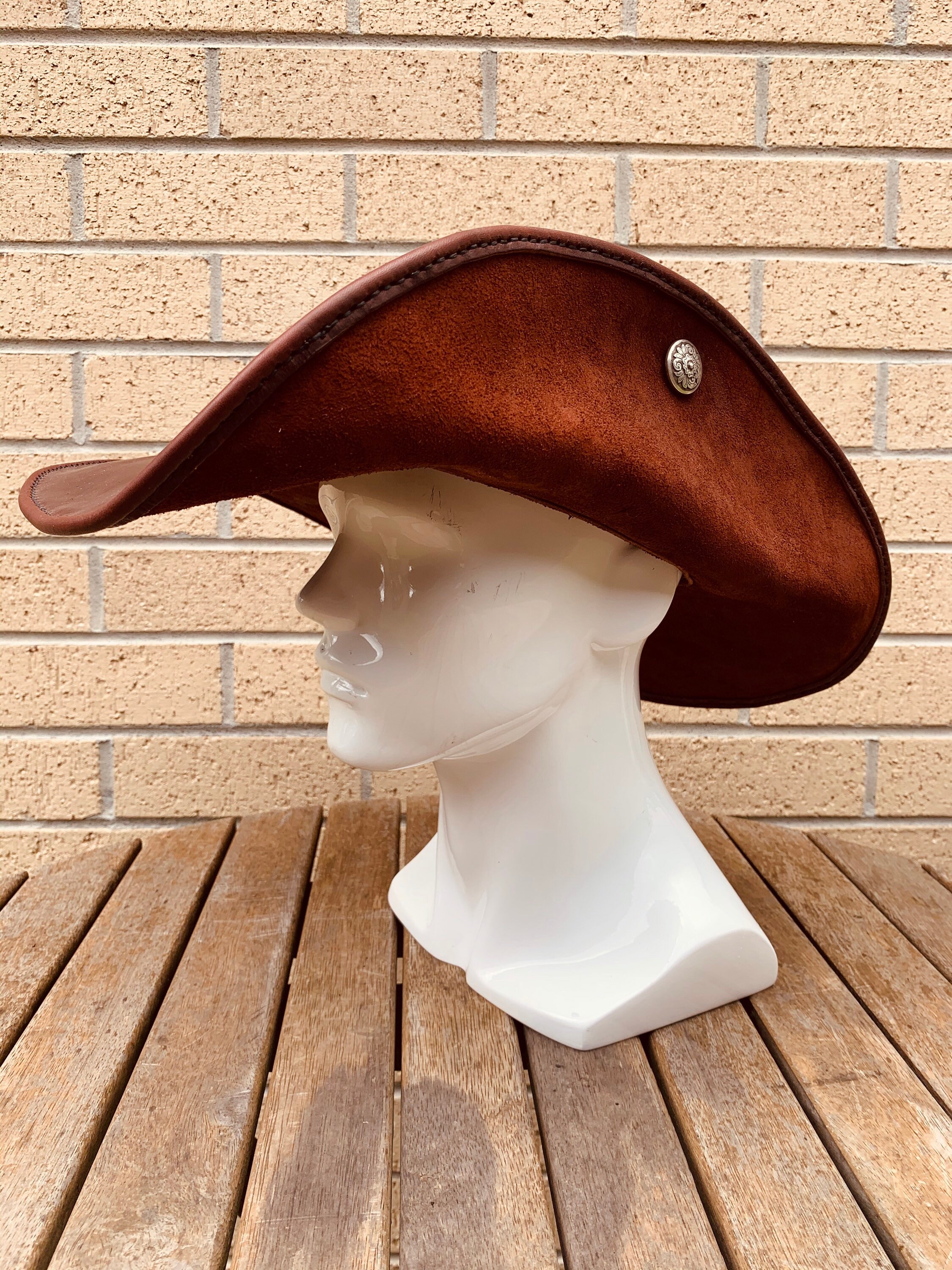 Leather Musketeer Hat made to Order - Etsy Australia