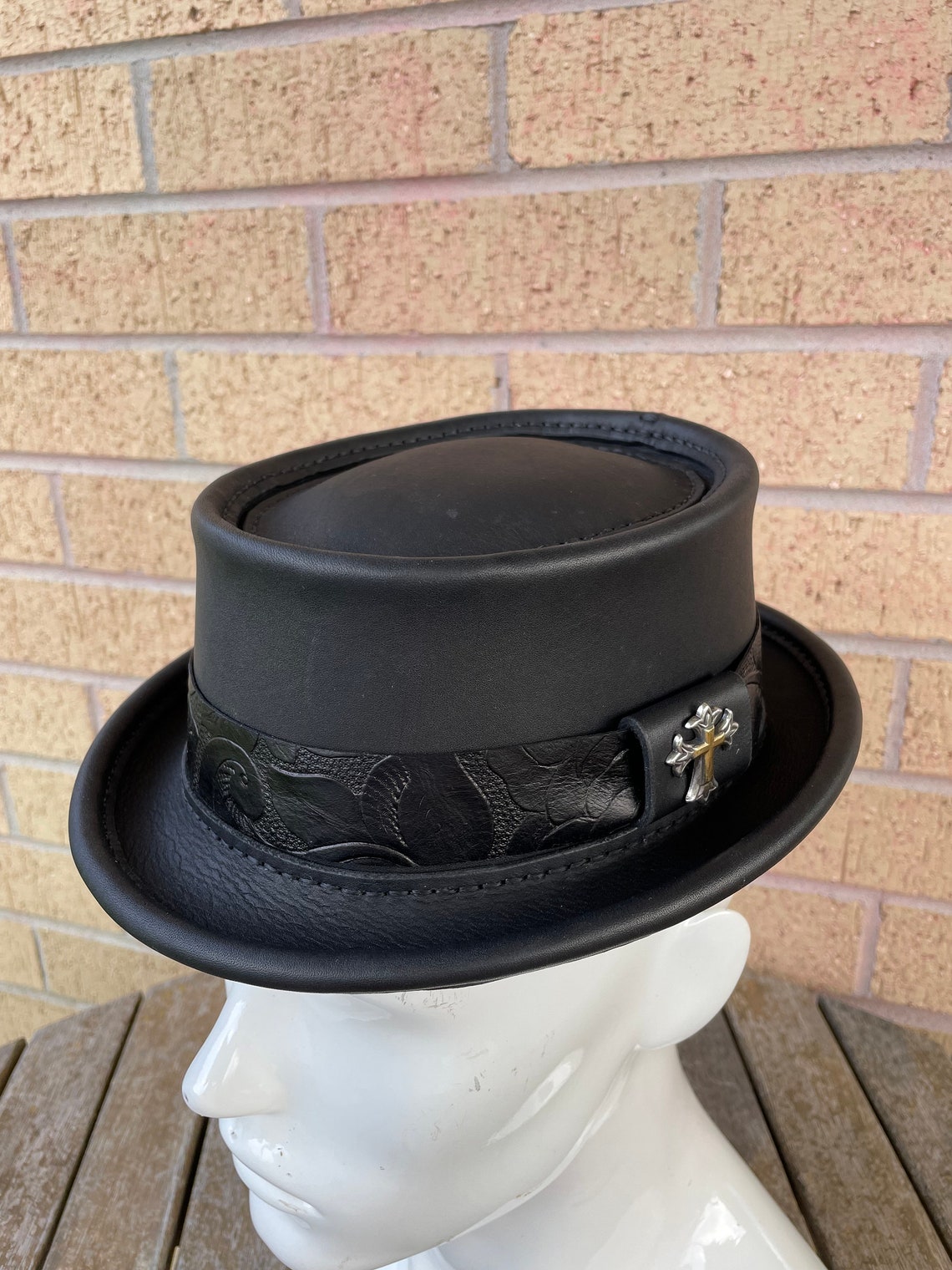 Leather Pork Pie Hat (made to Order) - Etsy