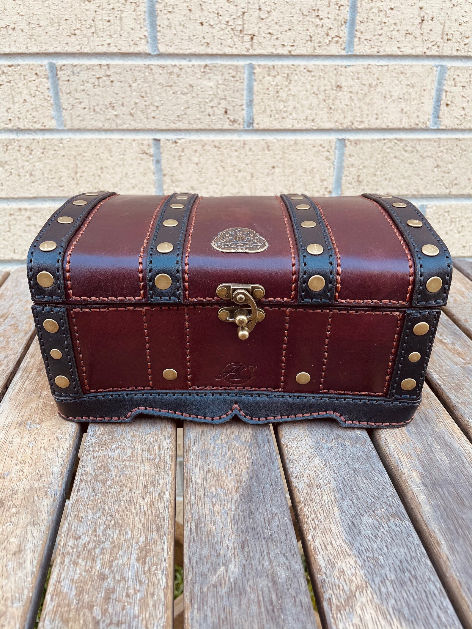 Leather Treasure Chest (made to Order) - Etsy