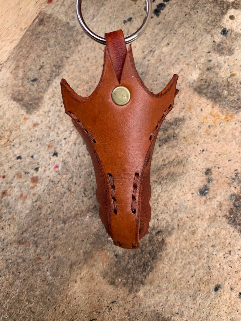 Dragon Head Keyring (made to Order) - Etsy