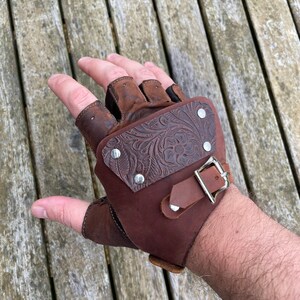 Leather Light Hand Guards (made to Order) - Etsy