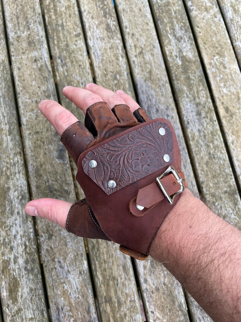 Leather Light Hand Guards (made to Order) - Etsy
