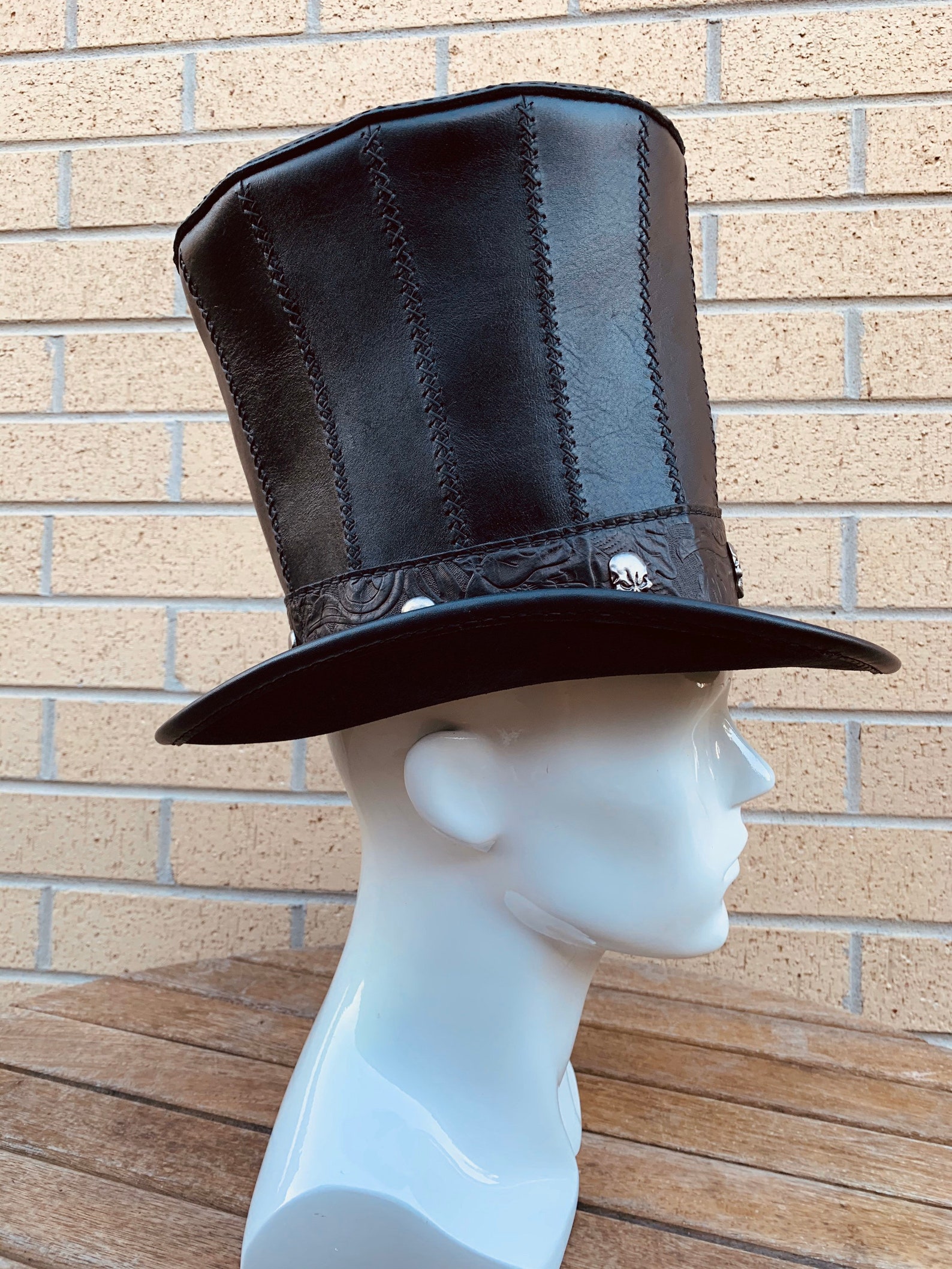 Leather Voodoo Top Hat (made to Order) - Etsy