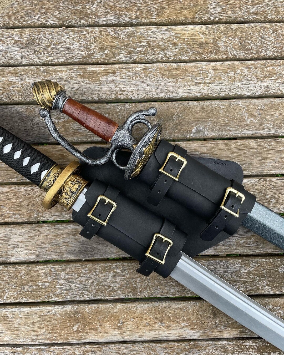 Leather Sword Frog “the Ronin” (made to Order) - Etsy