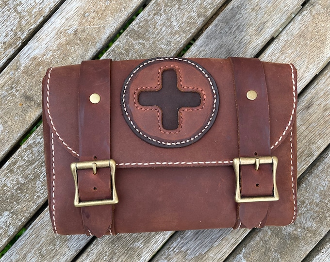 Leather First Aid Pouch made to Order - Etsy