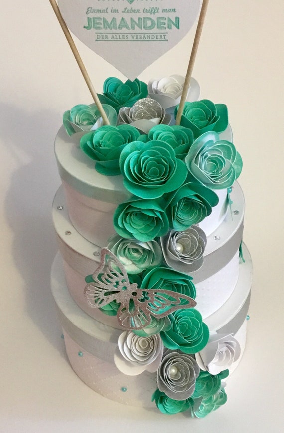 Money Gift Wedding Cake Mini Wedding Cake Paper Cake Box Cake Wedding ...