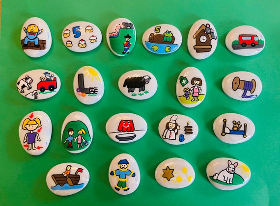Nursery Rhymes Story Stones: Select Your Own Set | Etsy UK