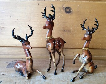 Plastic reindeer | Etsy