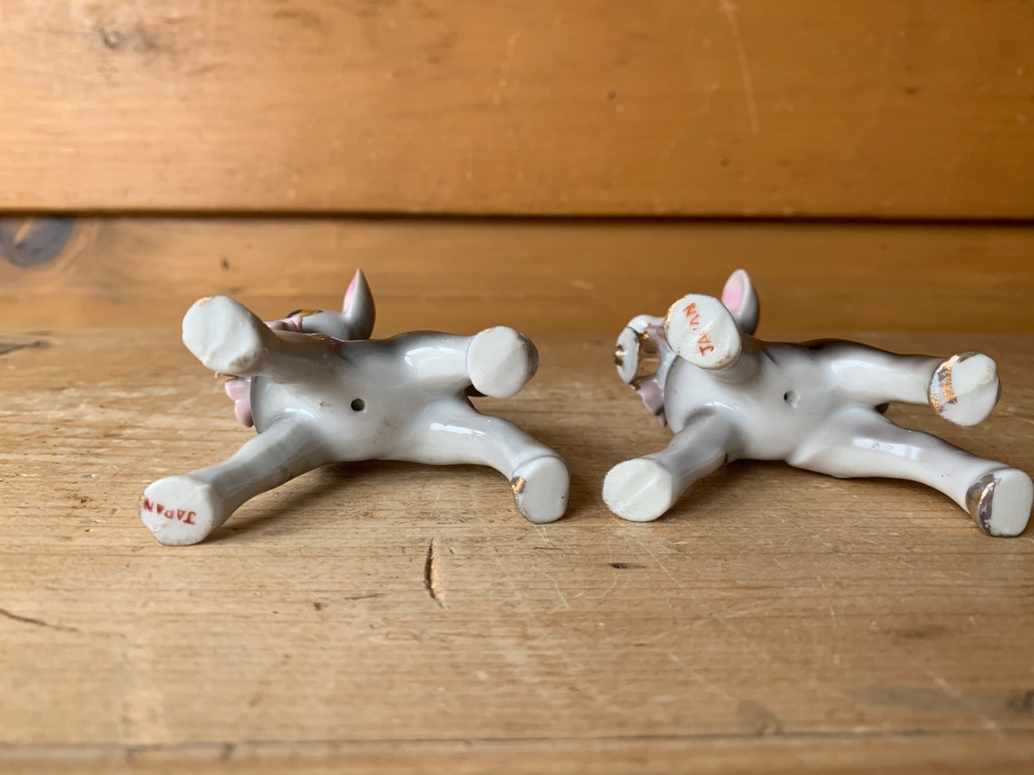 Vintage Ceramic Donkey Figurines Set of 2 Japan 1950s - Etsy
