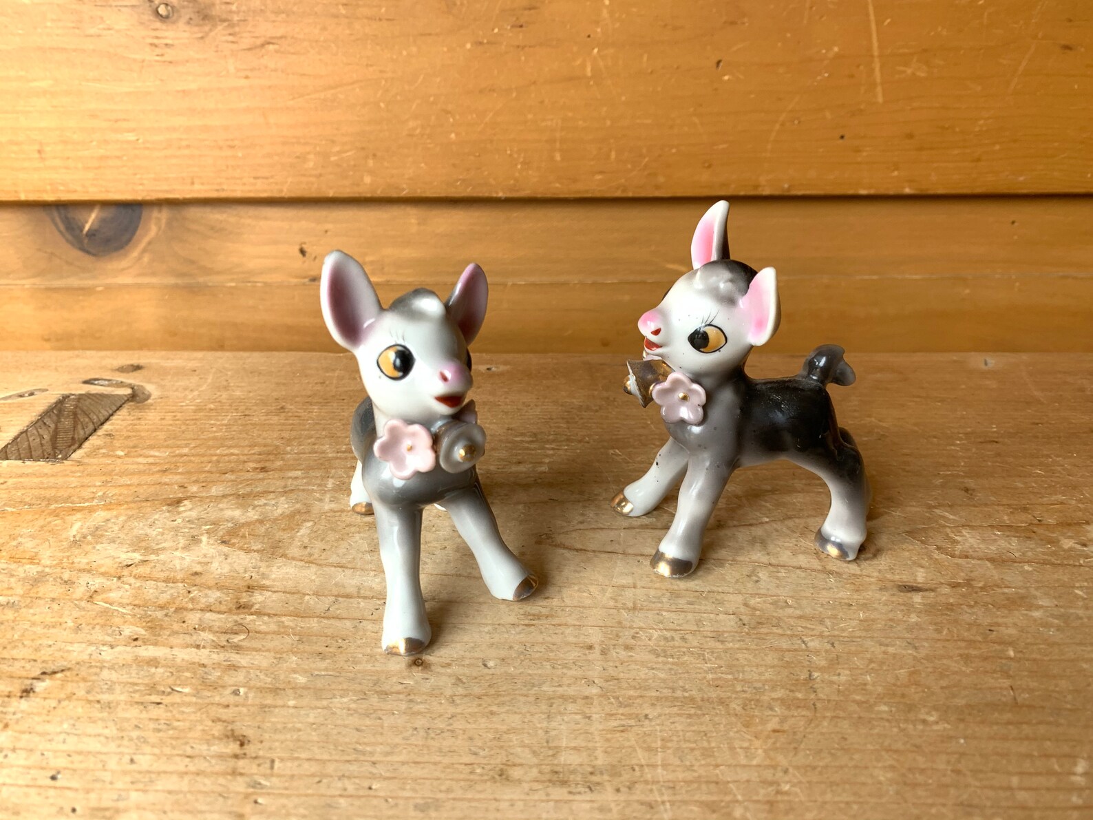 Vintage Ceramic Donkey Figurines Set of 2 Japan 1950s - Etsy