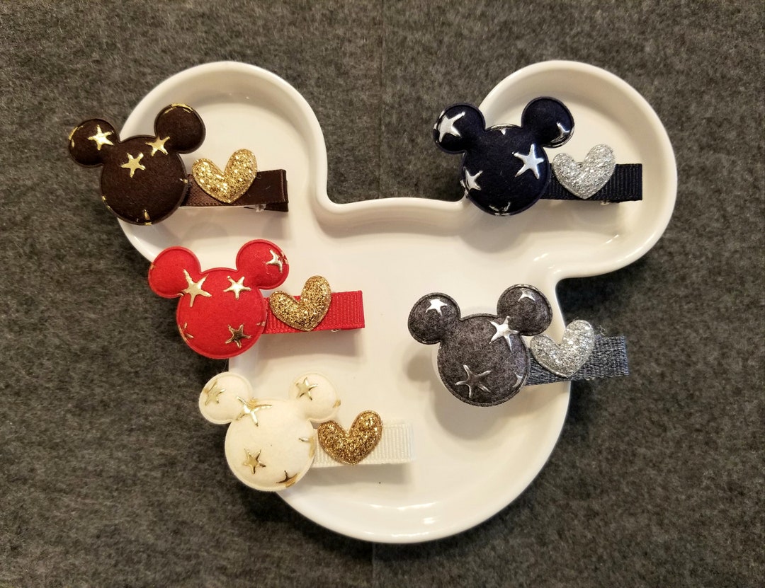 Fully Lined, Mickey Mouse Hair Clips, Minnie Mouse Hair Clips, Hair ...