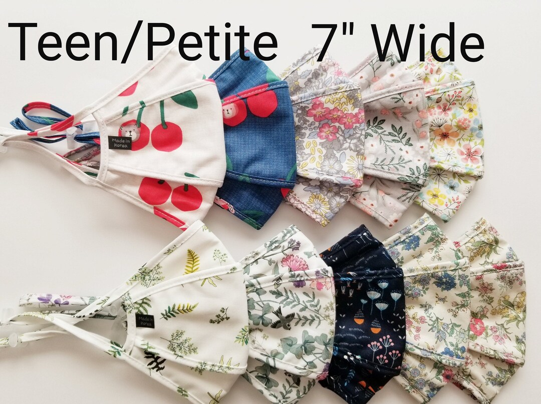 Teen, Petite Mask, 3D Mask, Washable Filter Lining Mask, Organic Lining ...