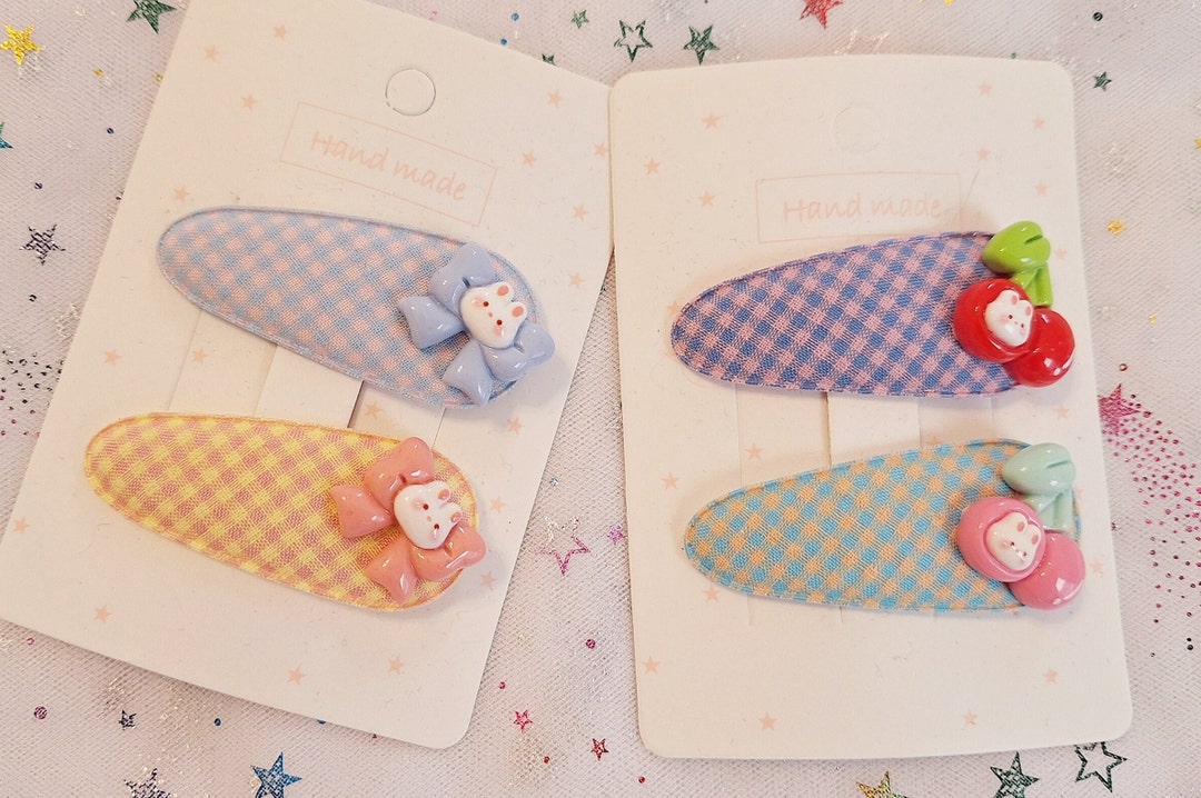 Bunny Hair Snap, Rabbit Hair Snap, Girl Hair Snap, Baby Hair Snap, Pink ...