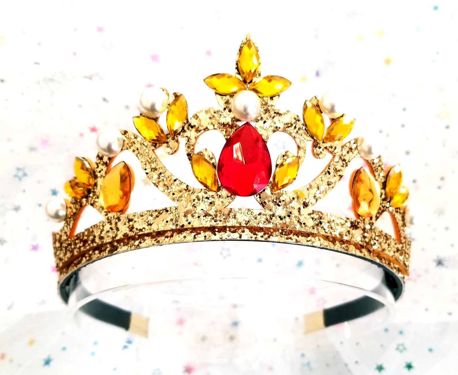 Belle Crown Birthday Crown Belle Headband Princess Tiara - Etsy