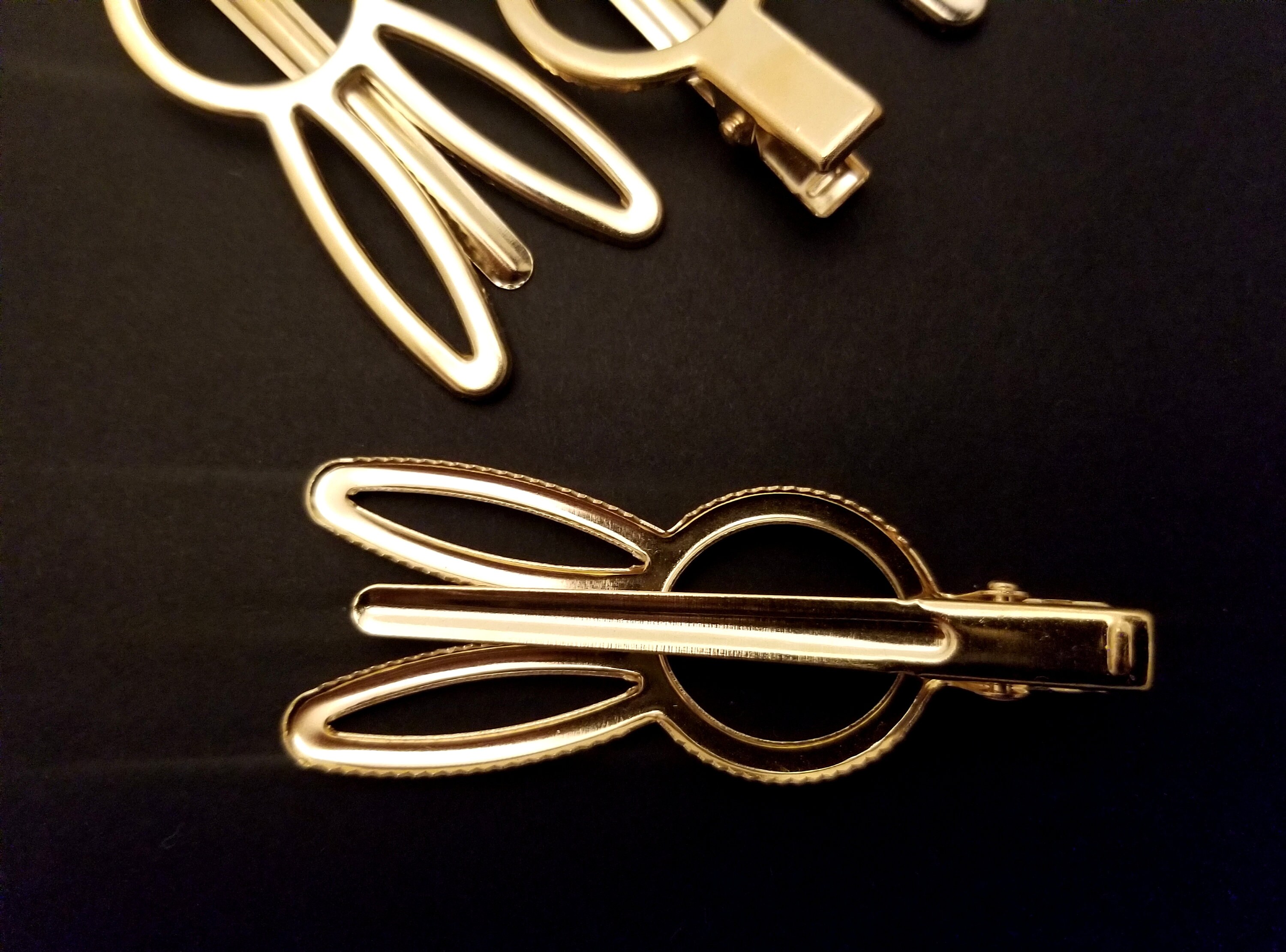 Gold Bunny Hair Clip, Rabbit, Hair Clip, Metal Bunny Clip, Metal Rabbit ...