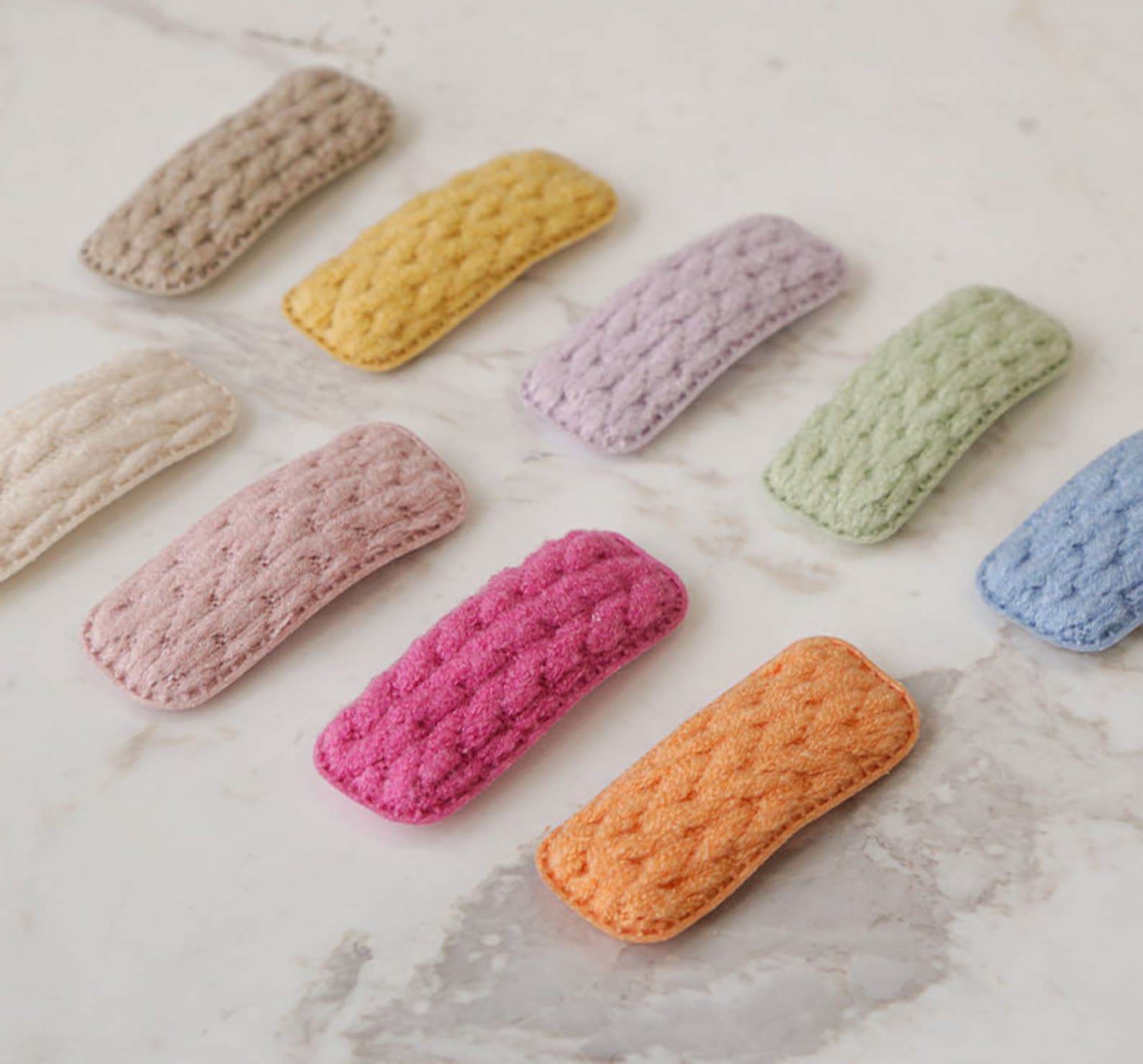 Knit Hair Snap, Pink Hair Snap, Hair Snap for Girl, Hair Snap for Baby ...
