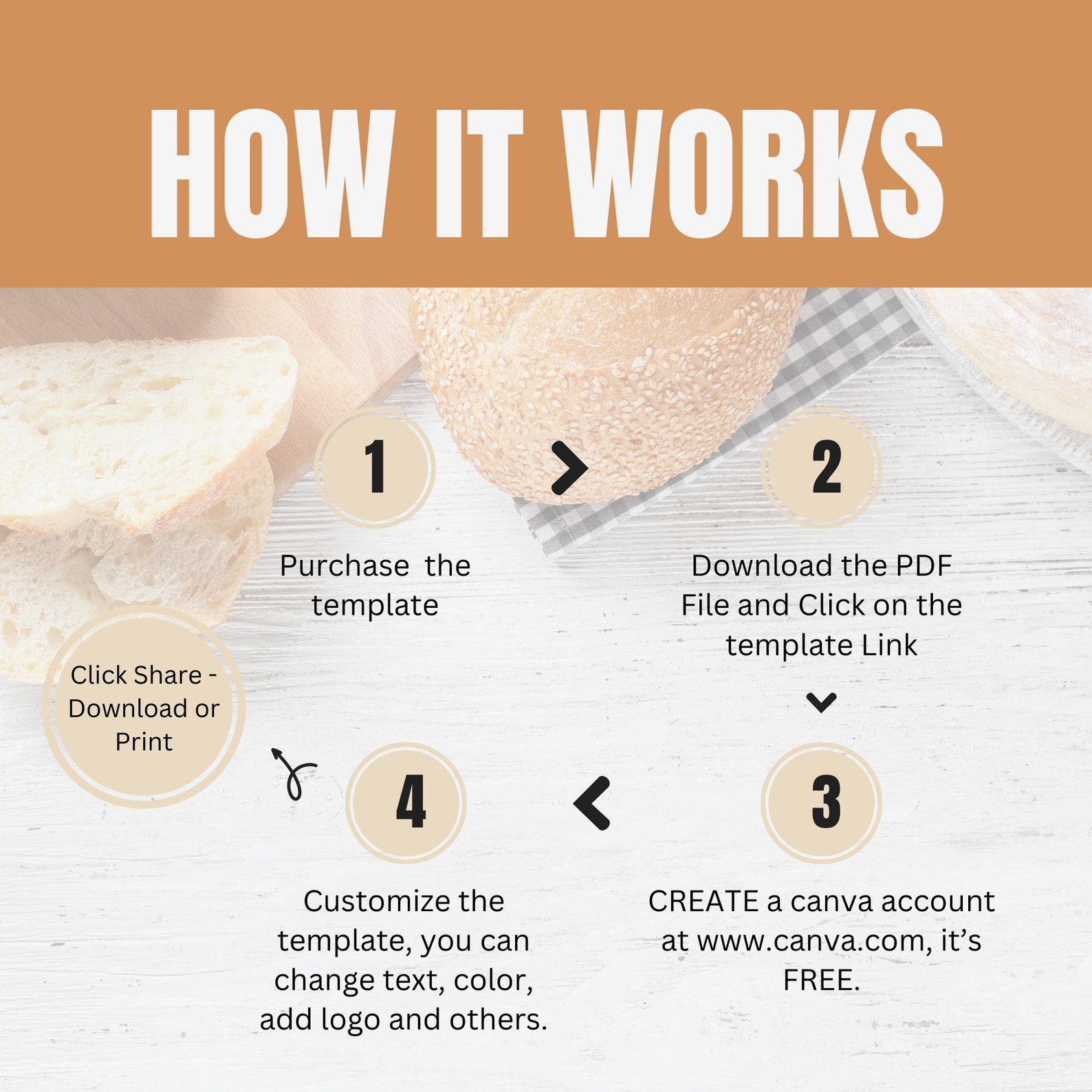 Price List Template, Bakery Price List Template, Bakery Instagram Price ...