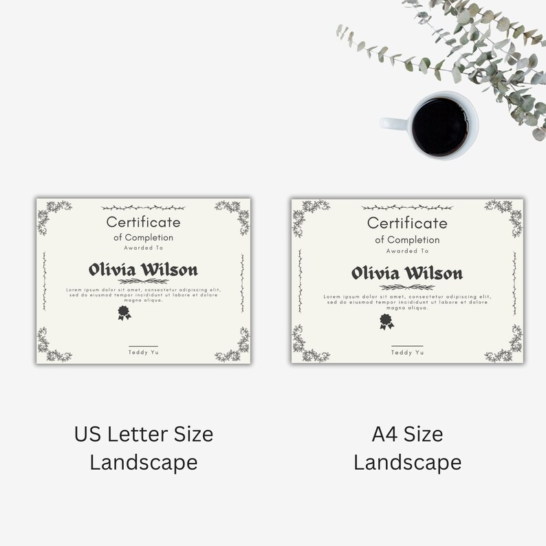 Certificate of Completion Template, Certificate of Appreciation, Simple ...