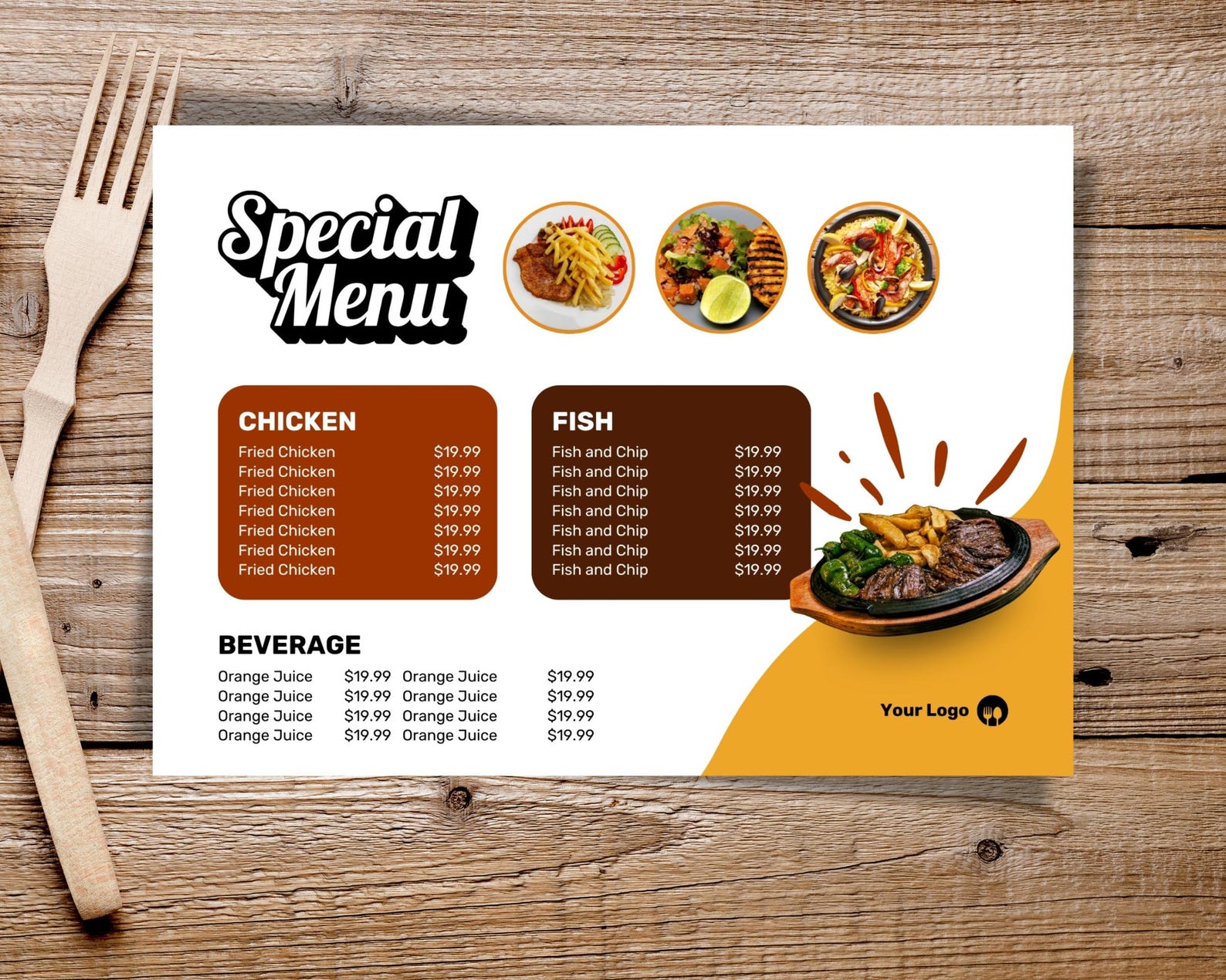 Food Menu Template, Editable Food Menu Template, Restaurant Menu ...