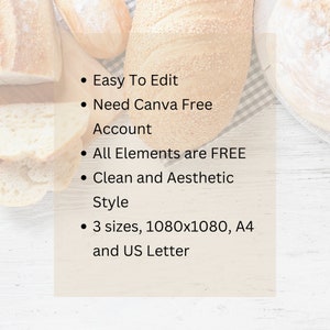 Beige Bakery Price List Template: Minimalist Design (canva Editable ...