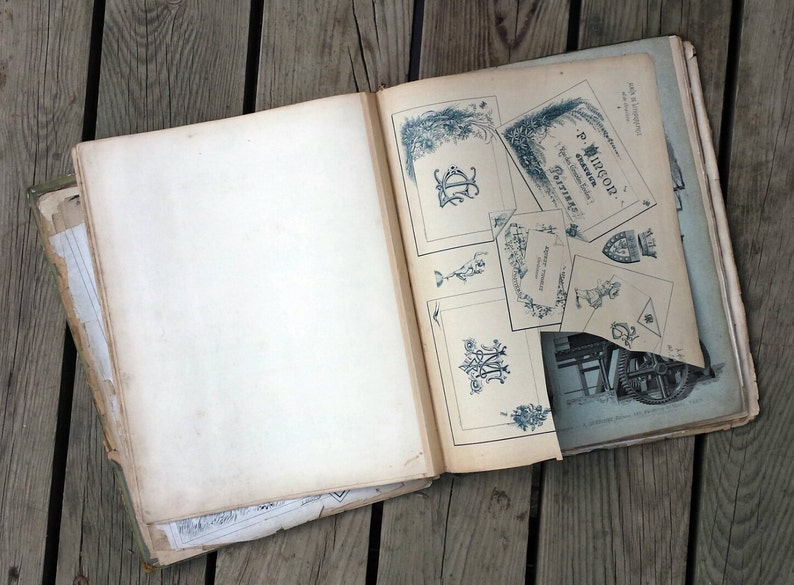 Incomplete Book album of Lithography and Engraving Armand Guérinet 1891 ...