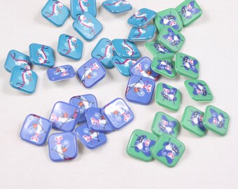 Set 5 Large White Tiger Wild Cat Buttons Novelty Realistic - Etsy