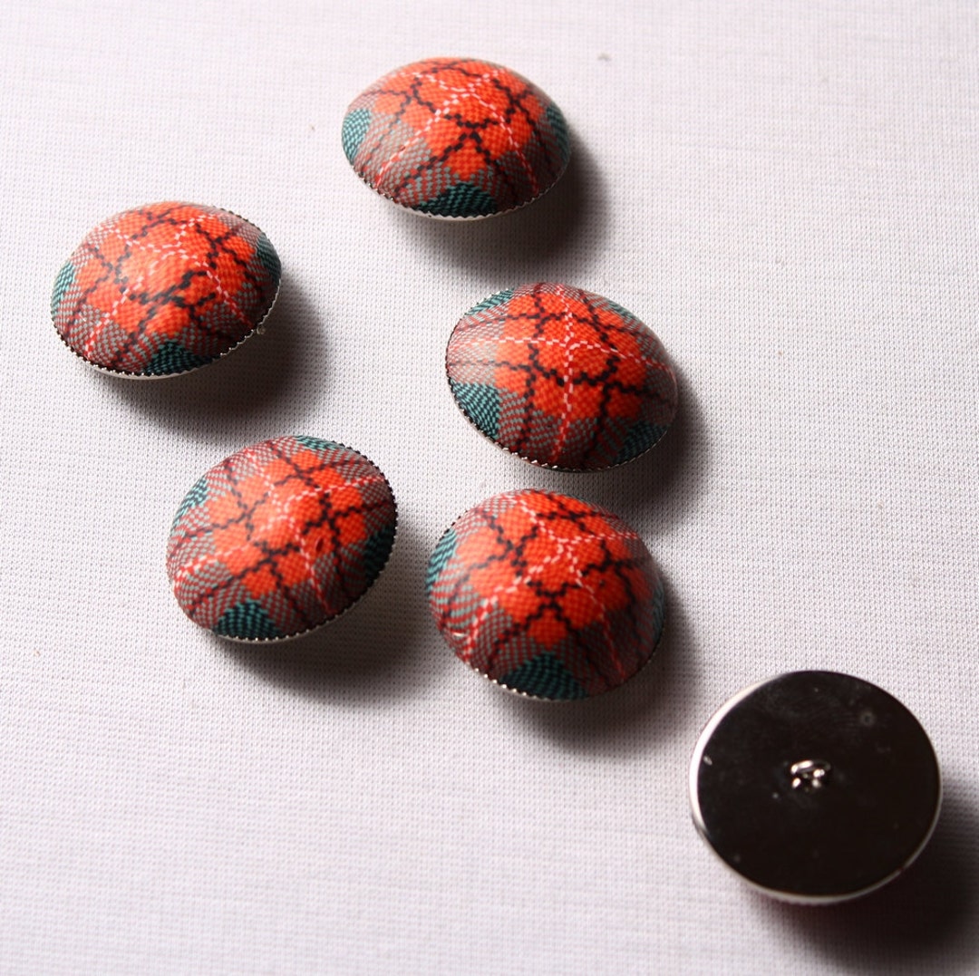 10 Buttons 25mm, Resin/metal, Checkered, Rod 7969 - Etsy