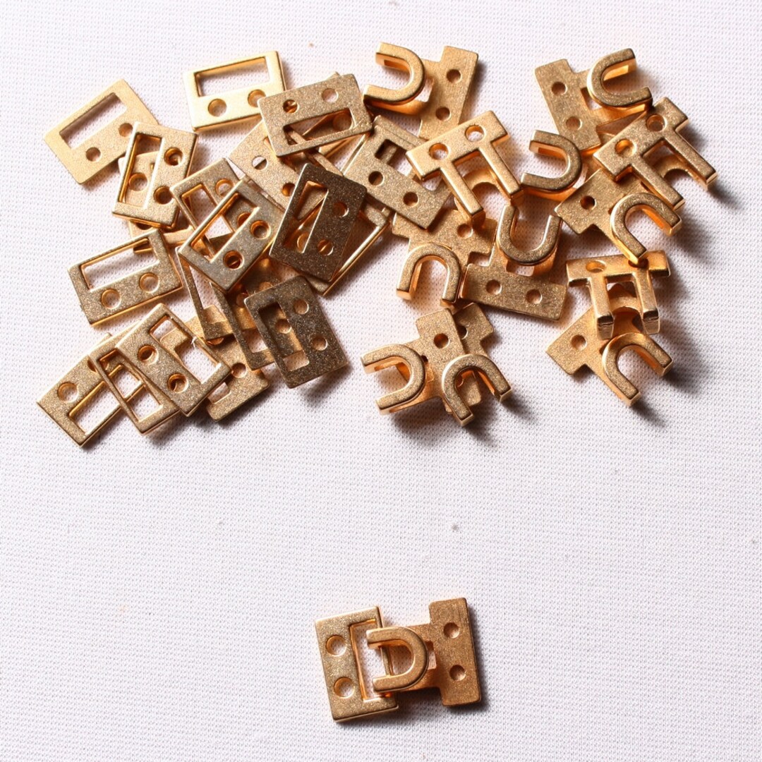 10 Decorative Fasteners 20x15mm, Metal, Gold, Belt Buckle 8760 - Etsy