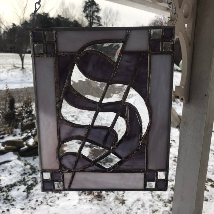 Stained-glass Monogram S - Etsy