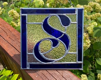 Monogram Stained Glass - Etsy