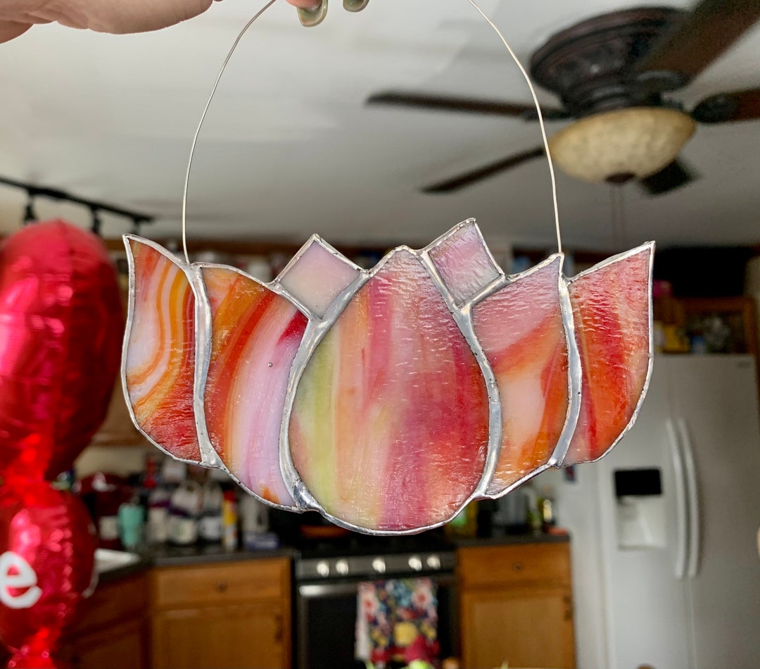 Lotus Flower Stained Glass - Etsy