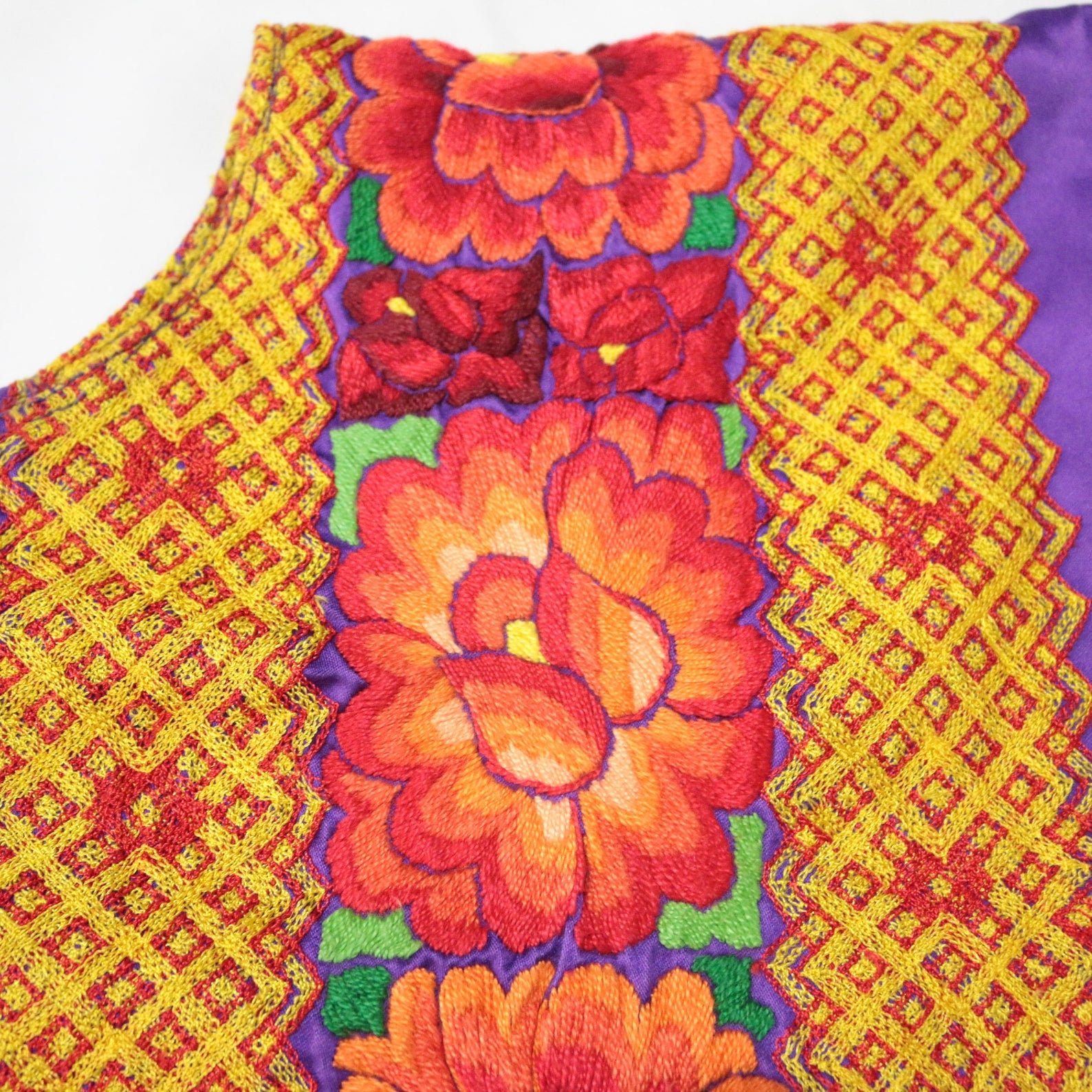 VINTAGE Mexican clothing: TEHUANA huipil-blouse with hand - Etsy México