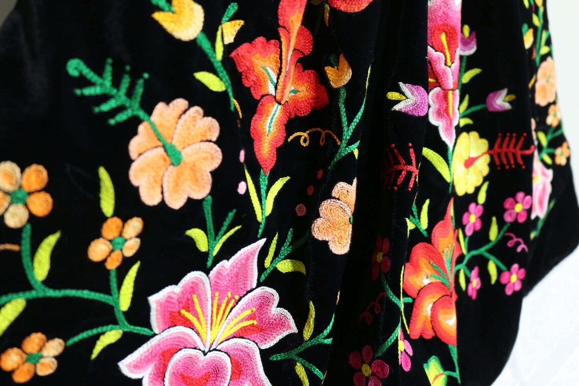 FREE shipping Mexican outfit tehuana dress handembroidery - Etsy México