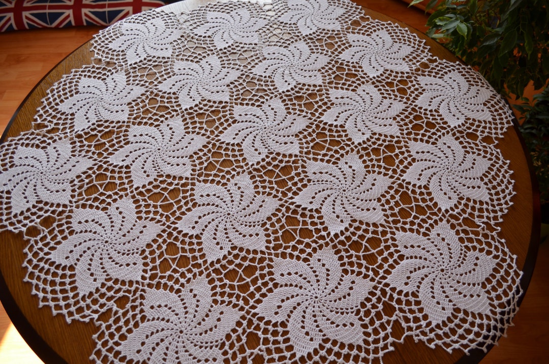 Crochet Tablecloth - Etsy