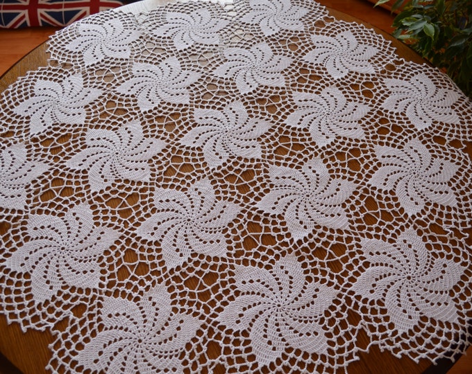 Crochet Tablecloth - Etsy