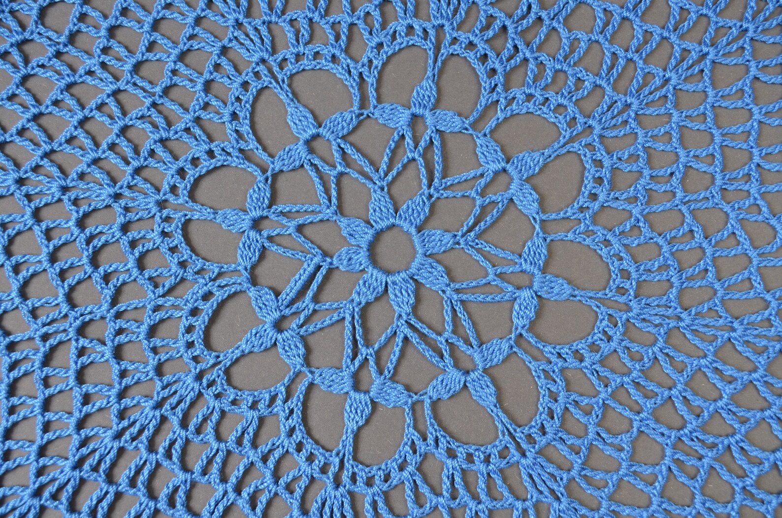 Lovely Big Doily New Round Doily Blue Doily Cotton | Etsy