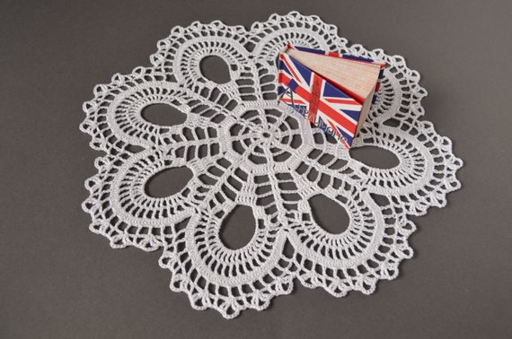 Lovely Medium Doily New Round Doily White Doily Cotton Doily | Etsy