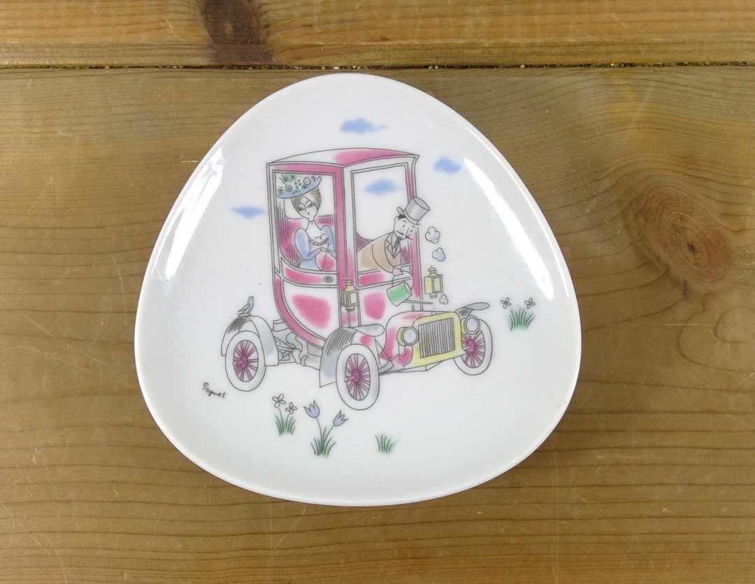 Mid Century Vintage Rosenthal Raymond Peynet Lovers Porcelain Car ...