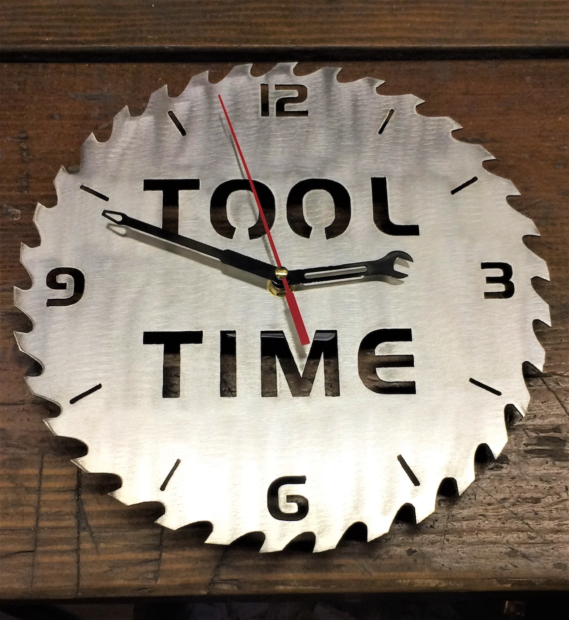 10 TOOL TIME Circular Saw Blade CLOCK Real Steel Metal | Etsy