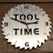 10 TOOL TIME Circular Saw Blade CLOCK Real Steel Metal - Etsy