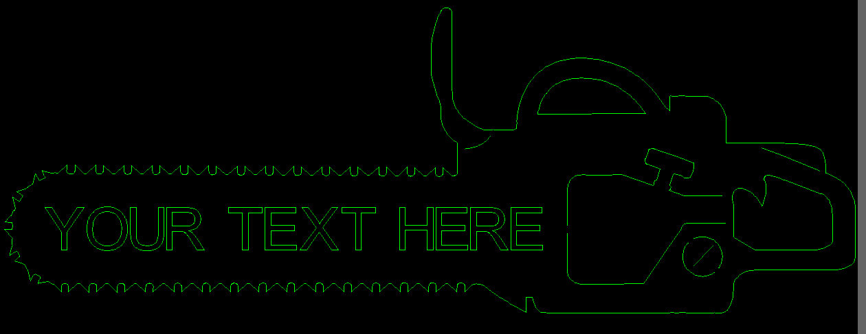 24 Chainsaw Personalized W/your TEXT Custom Metal Art - Etsy