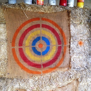 18" Metal Archery Target Template Reusable (use on Burlap, Straw Bails ...