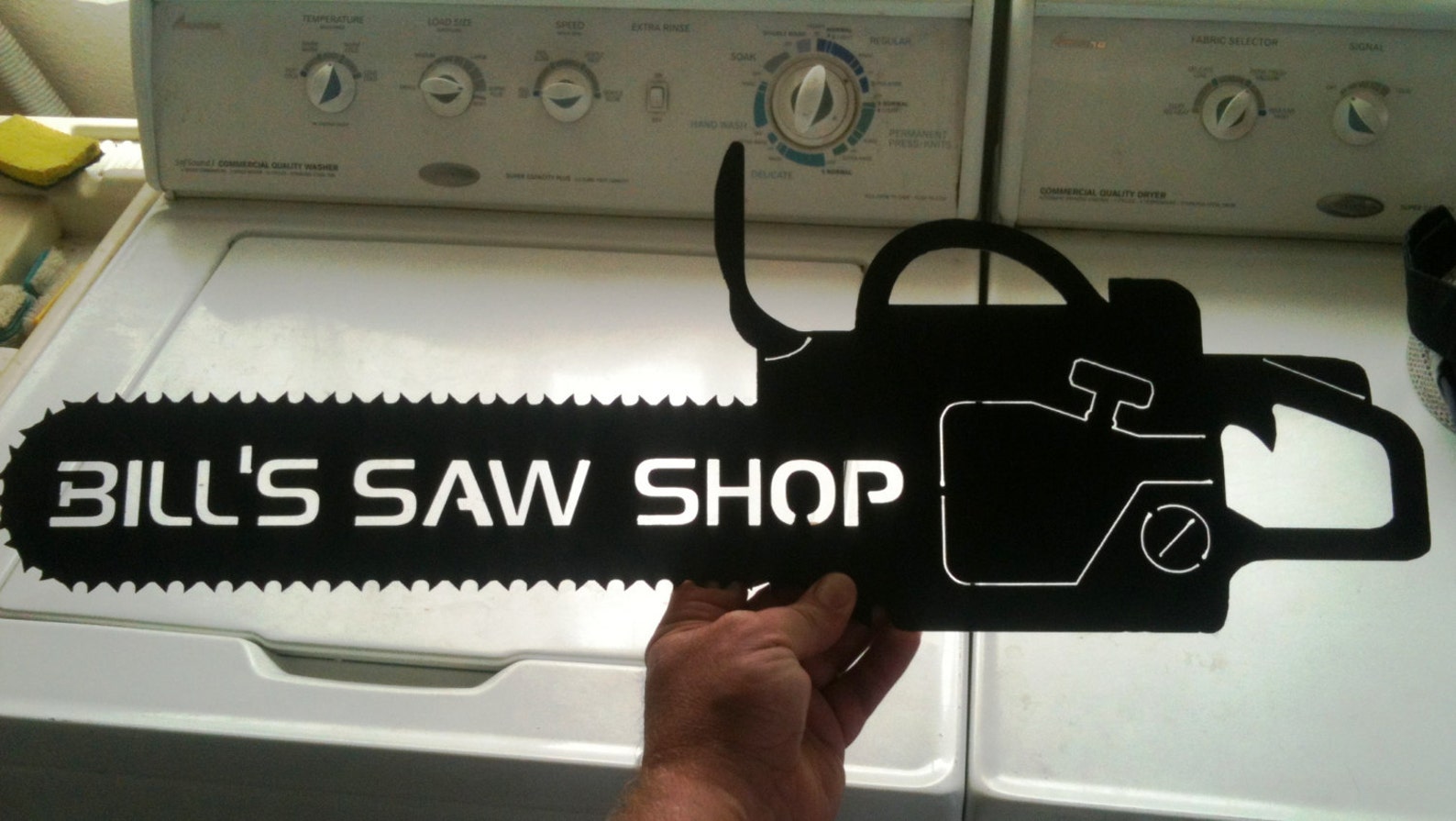 Personalized Chainsaw Metal Art: Custom Text Sign, Handmade USA - Etsy