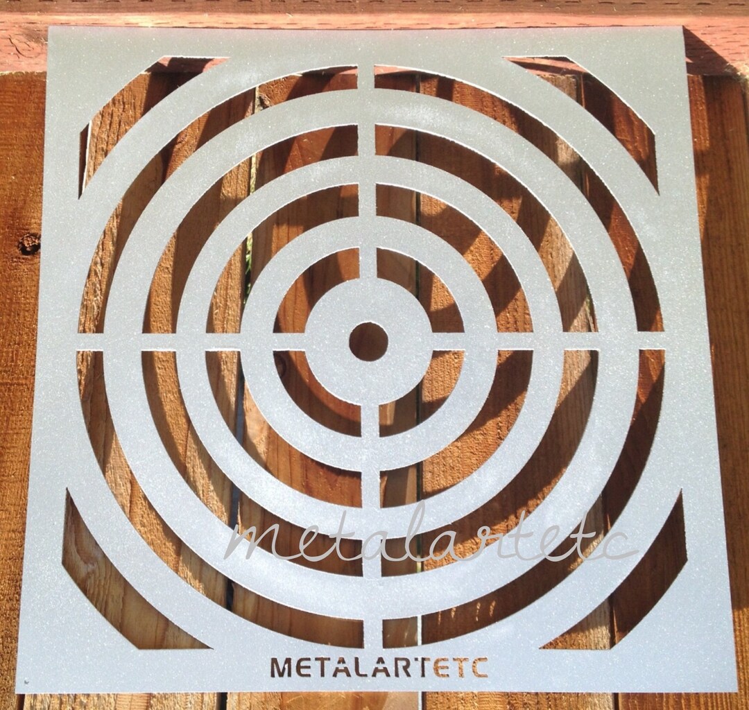 18" Metal Archery Target Template Reusable (use on Burlap, Straw Bails ...