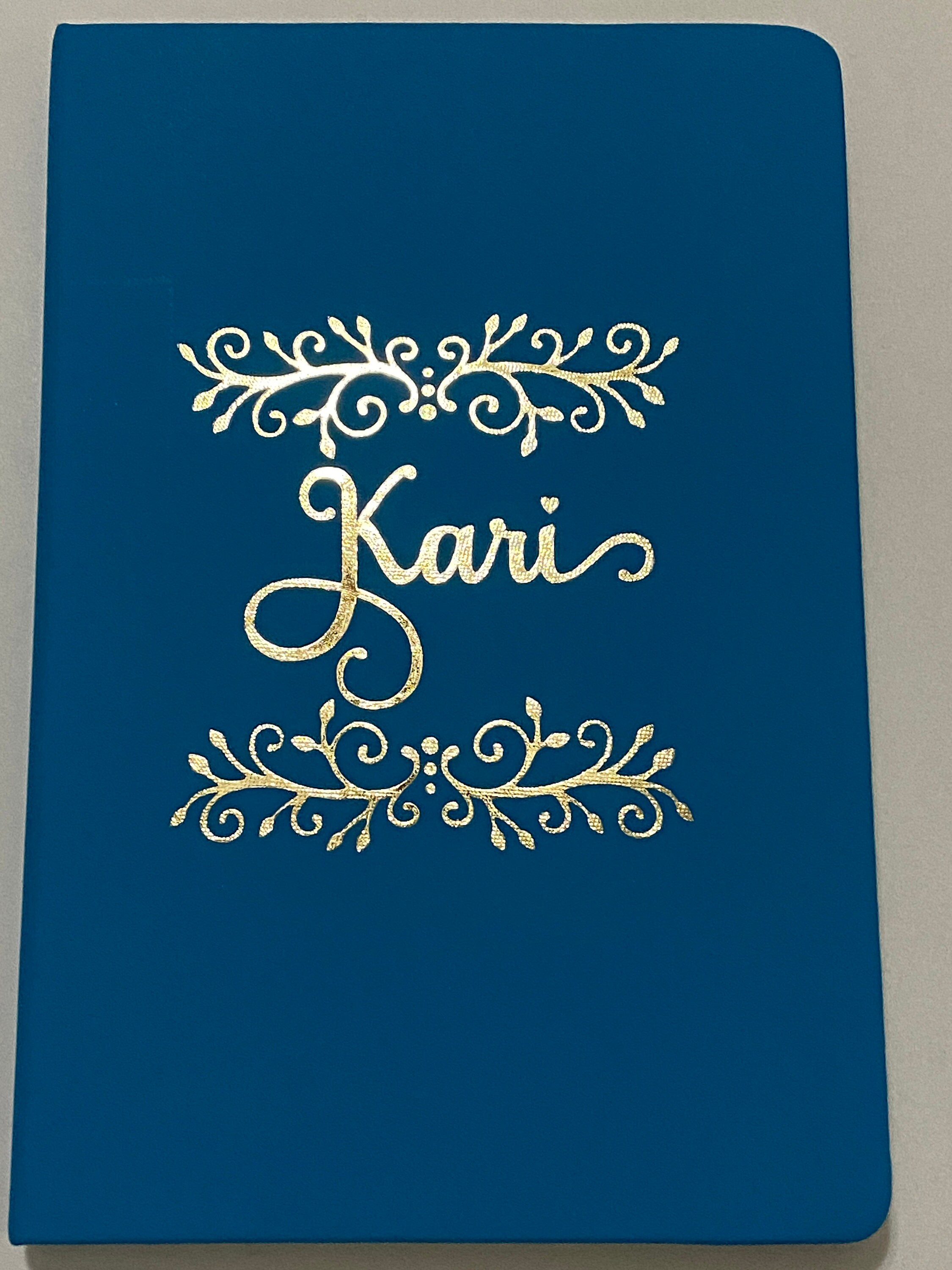 Gold Lettering Personalized Notebook Leather Journal Christmas Gift for ...