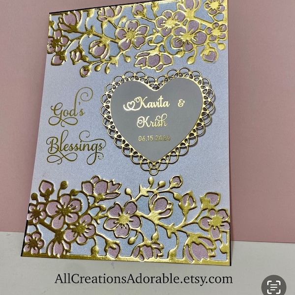 Embossed Card - Etsy