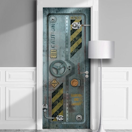 Door Mural Sci Fi Armoured Bunker Gateway. Decal for | Etsy