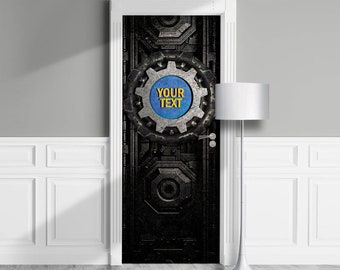 Door Mural Sci-fi Regeneration Alcove Portal. Star Ship. Decal for ...